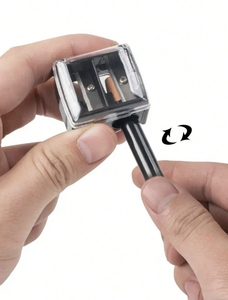 Eyeliner Sharpener Lip Liner Sharpener, 2 Holes Dual Eye Pencil Makeup ...