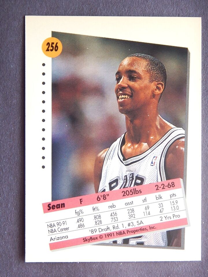 Sean Elliott #256 Skybox 1991 Basketball Card (San Antonio Spurs) LN | eBay
