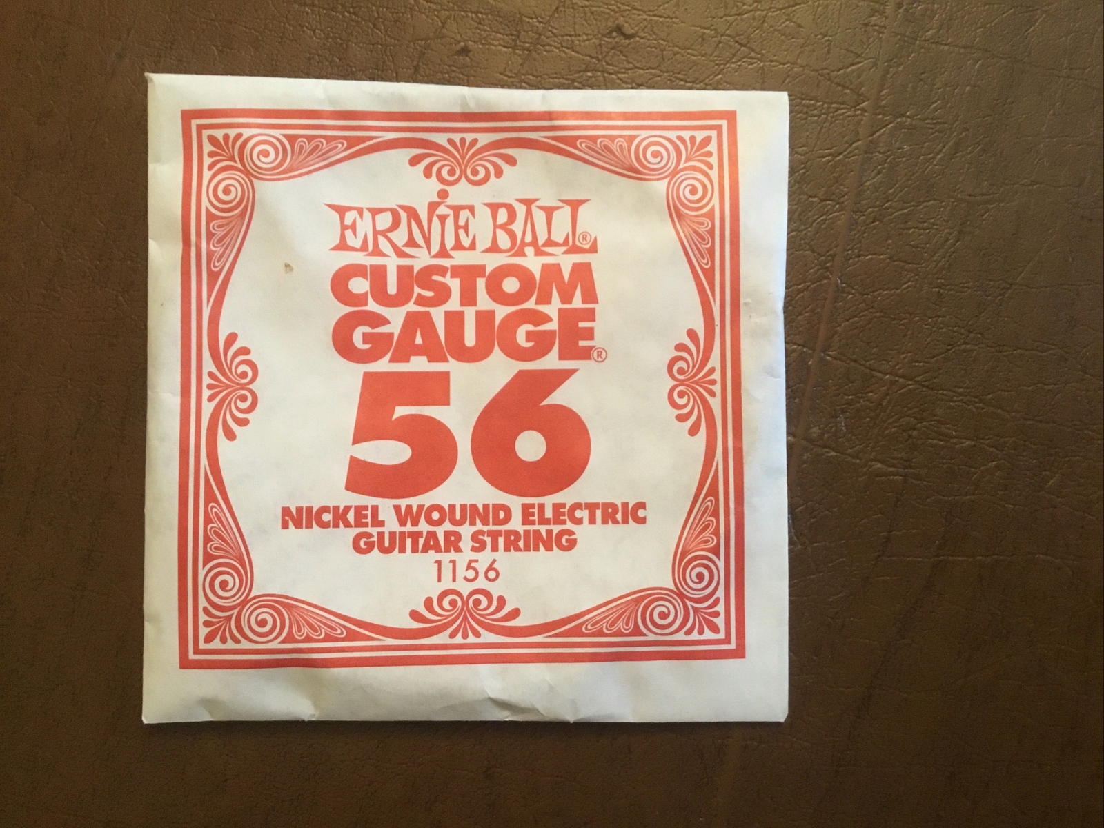 Ernie Ball Custom Gauge 56 Nickel Wound Electric Guitar String - 1156 ...