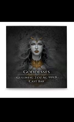 2024 Germania Mint Goddesses: Gullweig 2 oz Ag 999.9 Cast Bar with ...