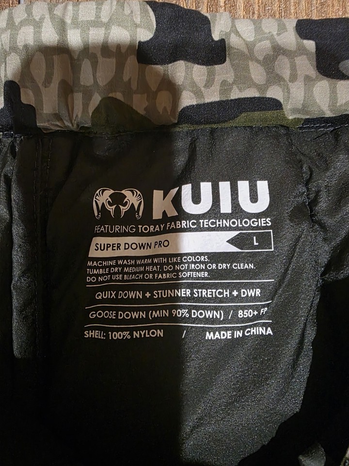Kuiu Superdown Pro Pants Verde Large Brand New With Tags! | eBay