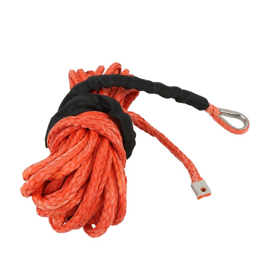 12000LBS Synthetic Winch Rope Line Recovery Cable For ATV UTV w/Sheath ...