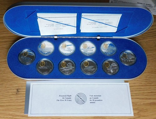 Powered Flight in Canada The First 50 Years Aviation 10 Proof Silver ...