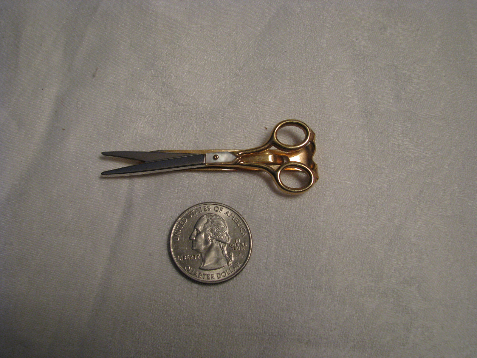 Vintage SWANK Goldtone Scissors Tie Clip Pearly Inset | eBay