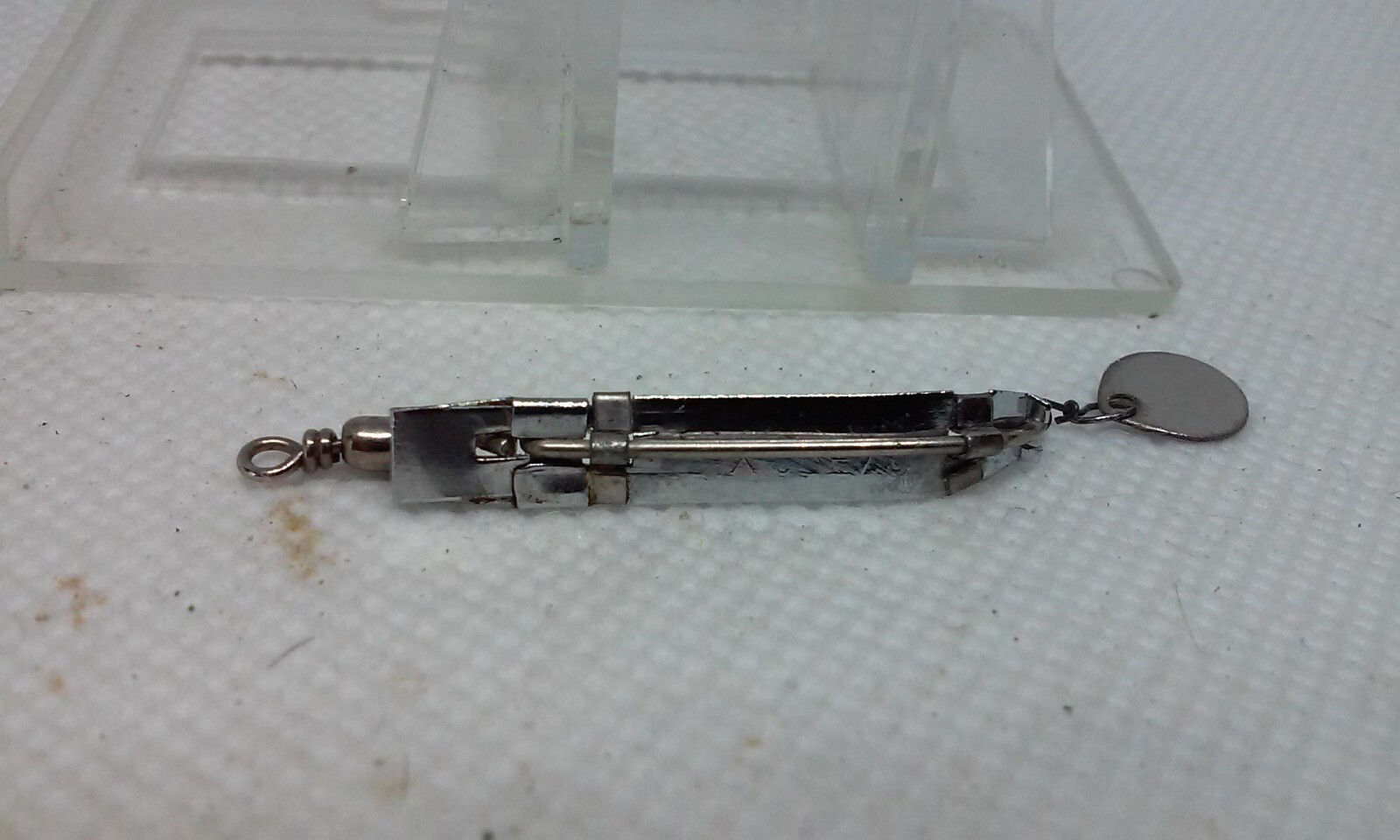 Vintage South Bend TRIX ORENO Silver 1 3/16" Wiggler Wobble Spoon ...