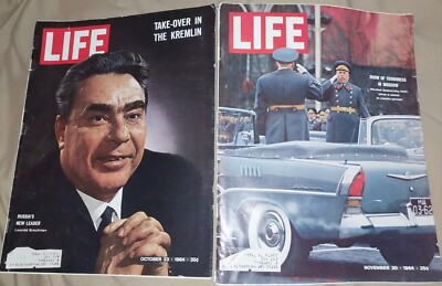 Vintage LIFE Magazines 1964, Russian Theme: Moscow Kremlin Brezhnev | eBay