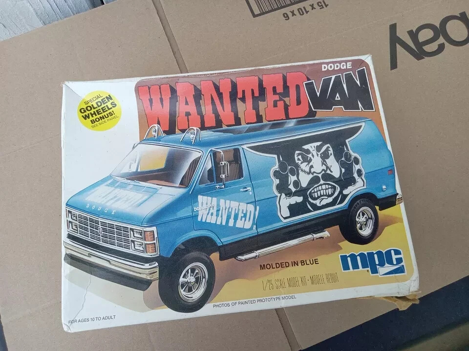 MPC Wanted Dodge Van 1/25 scale (parts only) OPEN KIT | eBay