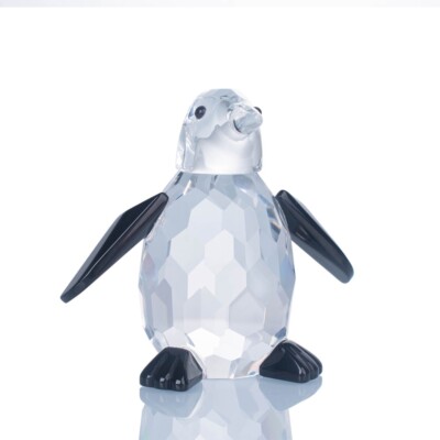 Crystal Standing Penguin Figurine Collectible Glass Animal Ornament ...