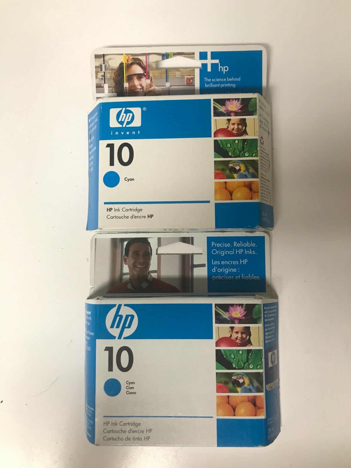 Lot of 2 Genuine HP 10 Ink Cartridge - Cyan - C4841A, New in Box, EXP ...