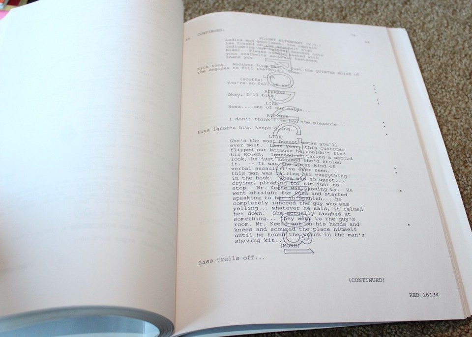 RED EYE Rachel McAdams Movie Screenplay Script WES CRAVEN | eBay