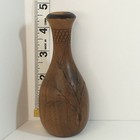 Carved Wooden Art Vase by R. Day 4.5 " | eBay