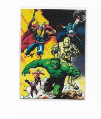 1995 Marvel Universe Pepsi Cards #11 vengadores vnidos | eBay