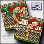 1st CHRISTMAS ~ Santa Baby ~ 2 premade scrapbook pages paper printed ...