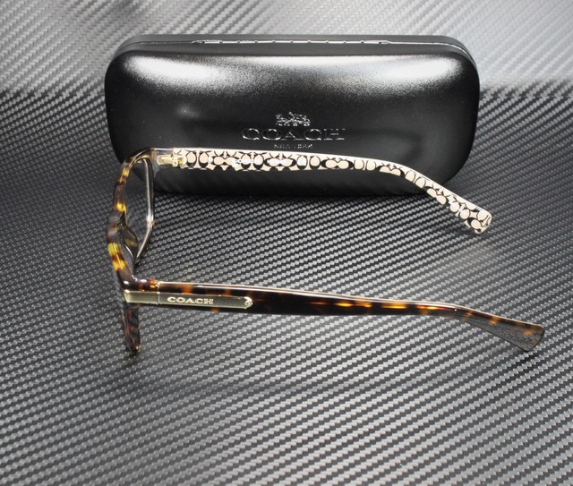 Coach HC 6065 Hc6065 5291 Dark Tortoise Military Sig C Eyeglasses Rx ...