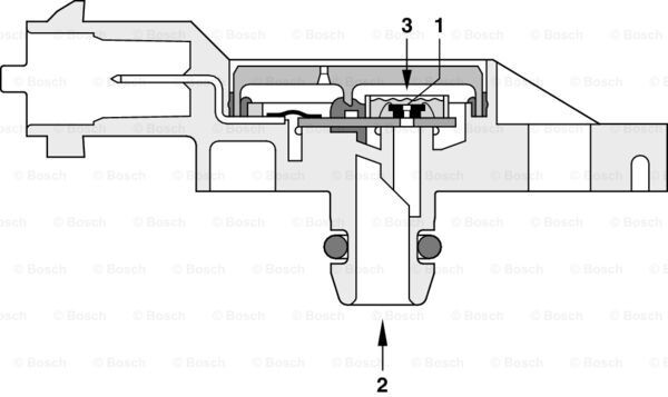 Fuel Pressure Sensor-Low Pressure Sensor - Fuel(New) Bosch 0261230093 ...