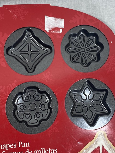 Wilton Nom436757 Mini Non-stick Cookie Pan Snowflakes 12 Cavity for ...