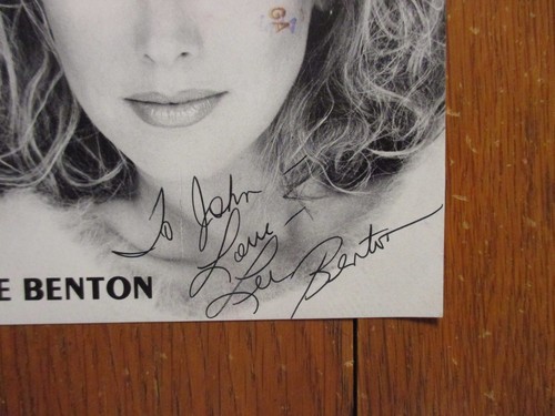 LEE BENTON("Mike Hammer/Scarface") Signed 5 X 7 Black & White Photo ...