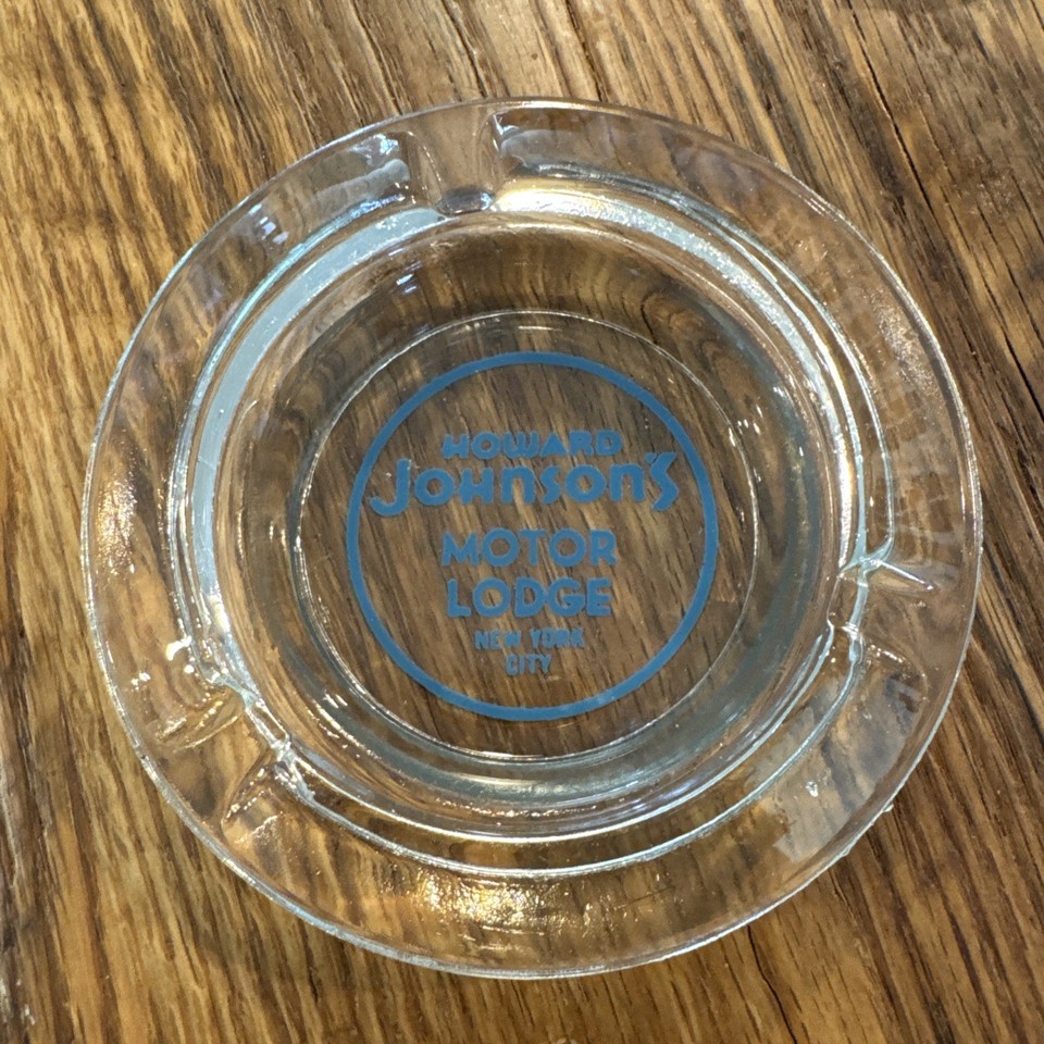 Set Of Two Vintage Glass Advertising Ash Trays | eBay