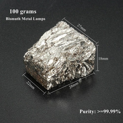 100 Grams High Purity 99.99% 4N Bismuth Bi Element Metal Lumps Casting ...