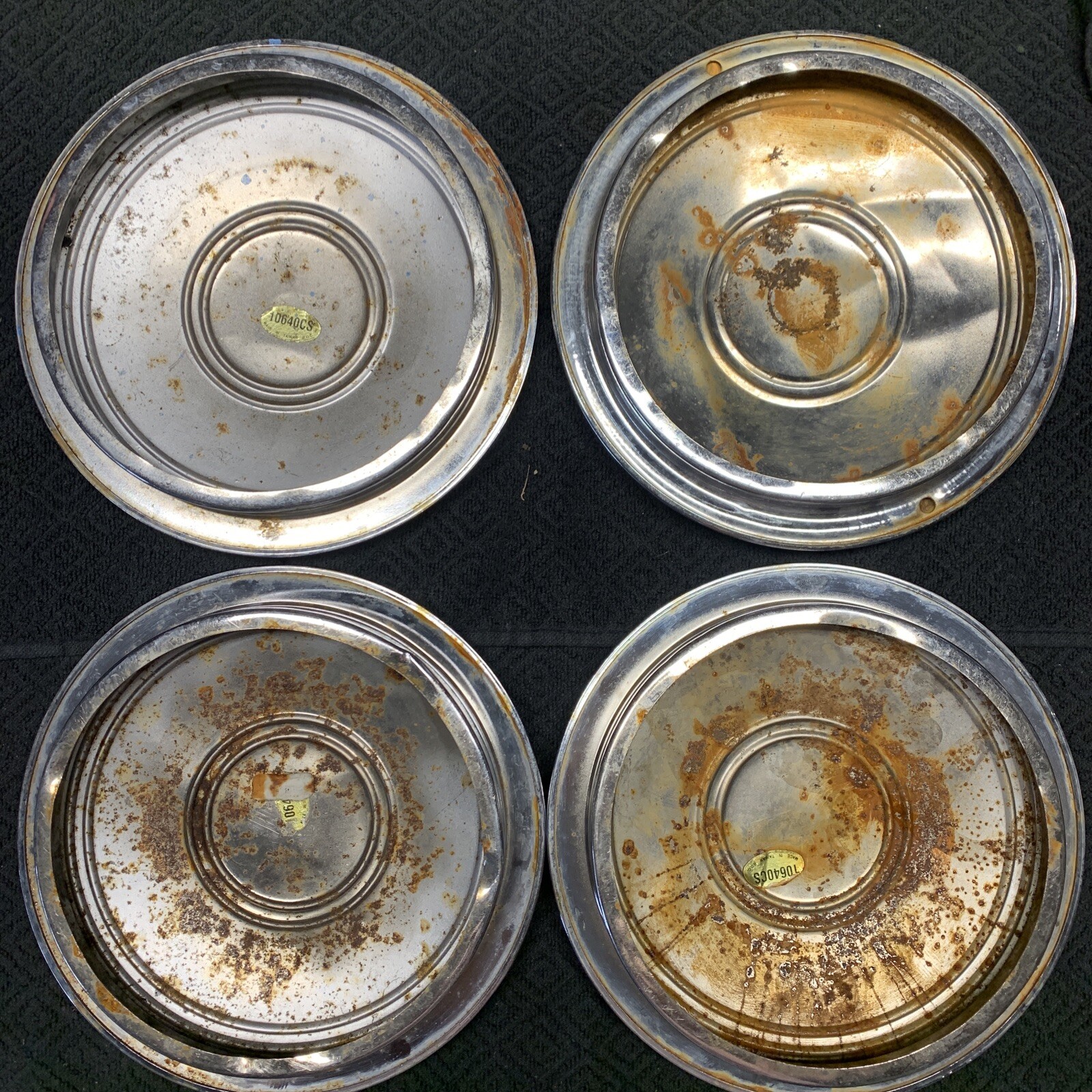 4 Chevy Camaro Corvette Nova Chevelle Metal Rally Wheel Center Rim Cap ...