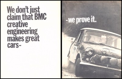 1967 Mini Austin BMC 2-page Original Advertisement Print Art Car Ad ...