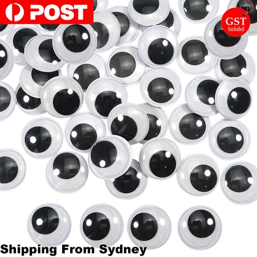 12X 40mm Joggle Moveable Black Eye Wiggly Google Googly Eyes Craft ...