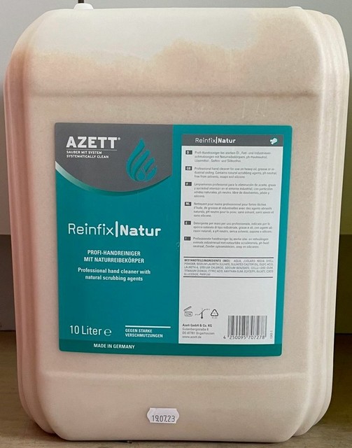 Azett Reinfix Natur WSM Handwaschpaste 10 Liter Fliesfähiger ...