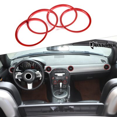 Red Console Air Conditioning Vent Outlet Cover Ring For Mazda MX-5 ...