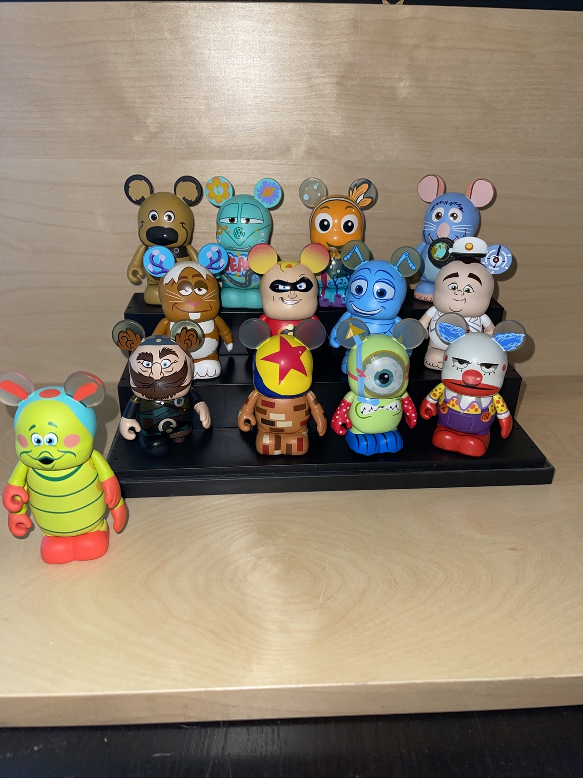 Disney Vinylmation 3" Pixar Series 1 Set w/ball Chaser And Bonus Topper ...