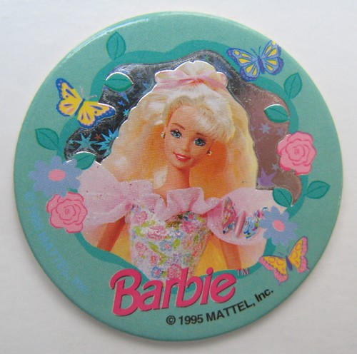 POG BARBIE * AVIMAGE LICENCE OFFICIELLE MATTEL * N°5 *VINTAGE 1995 très ...