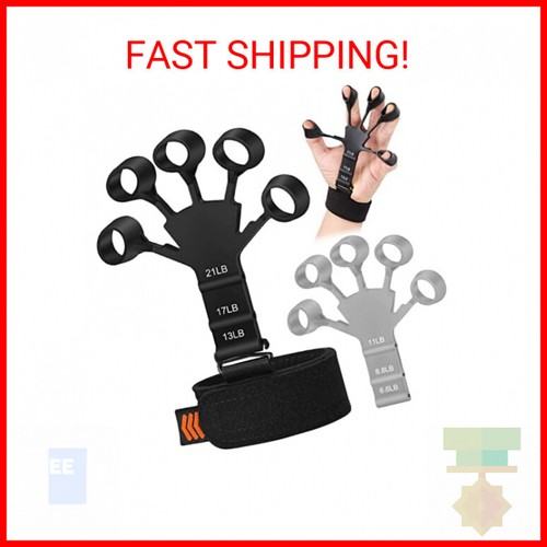 Hand Grip Strengthener - Adjustable Finger Exerciser and Finger ...