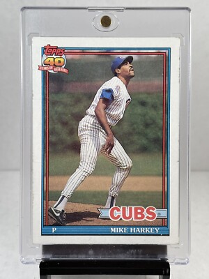 1991 Topps Baseball Mike Harley #376 Chicago Cubs | eBay