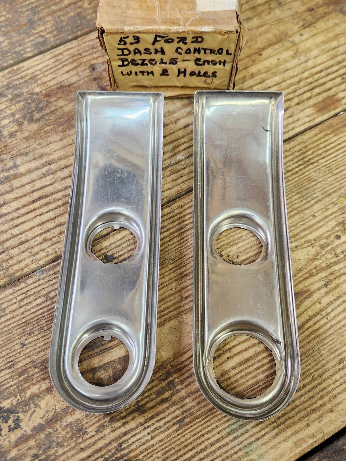 1953 Ford Crestline Customline Interior Dash Controls Bezel Finish ...