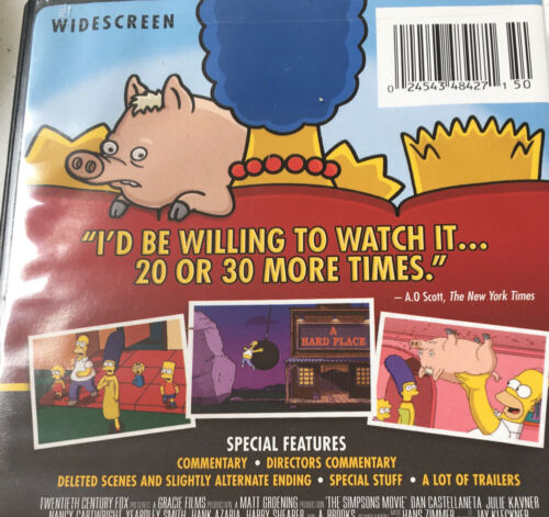 The Simpsons Movie (DVD, 2009, Widescreen) In Case & Box 24543484271 | eBay