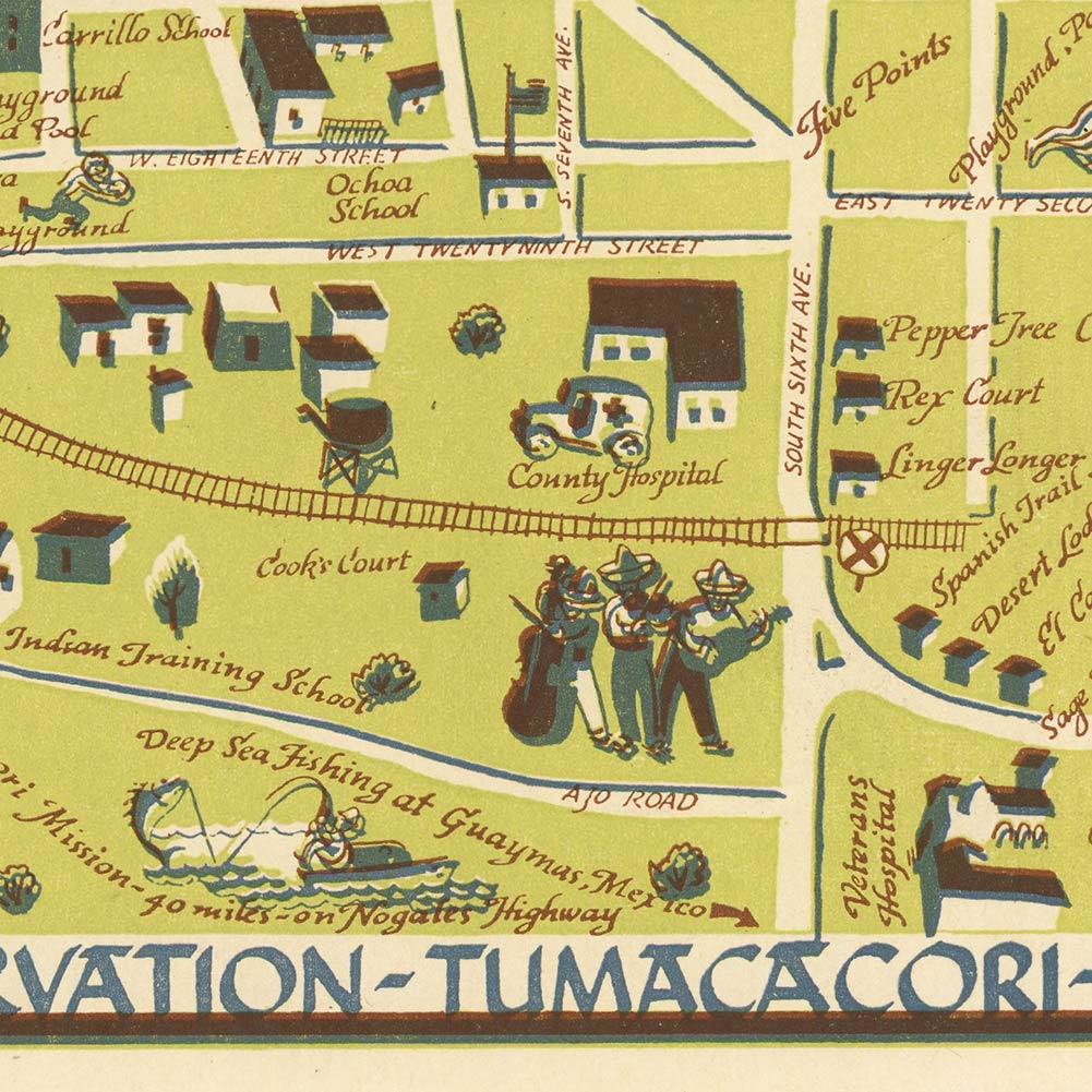 Old Tucson Map