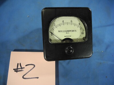 Panel Meters - Vintage Weston Model