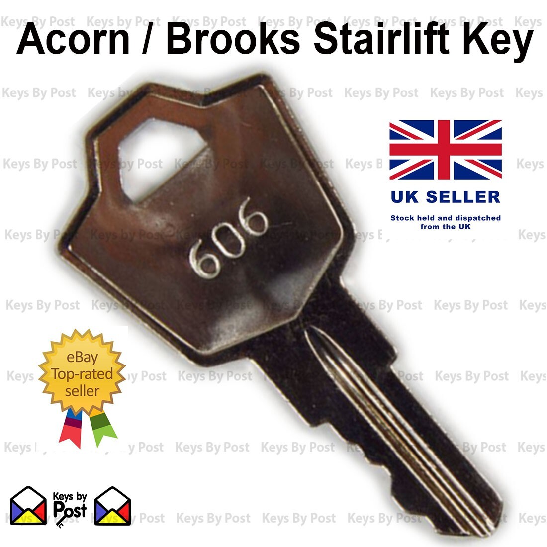 1 x Acorn / Brooks Stairlift Key & Mobility Chairlift Key Code 606 | eBay