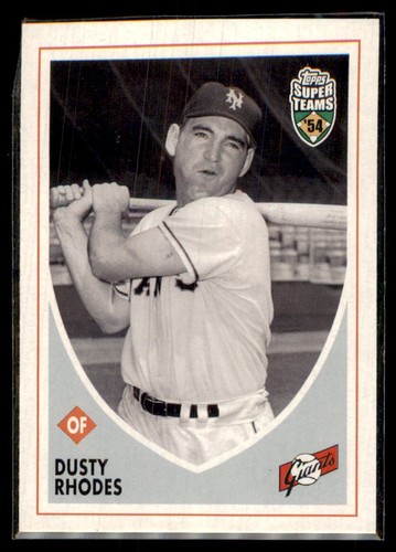 2002 TOPPS SUPER TEAMS DUSTY RHODES NEW YORK GIANTS #9 | eBay