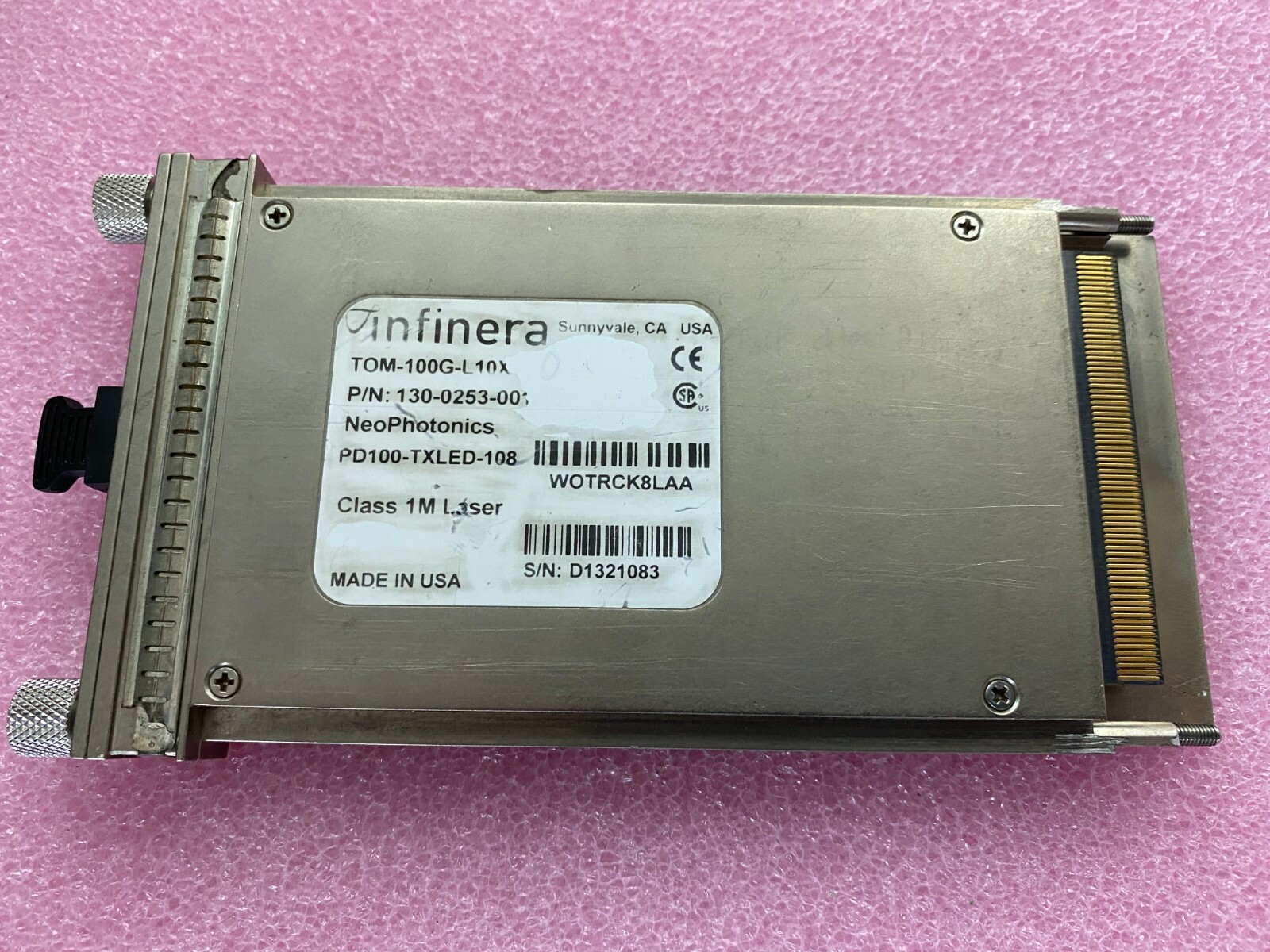Infinera TOM-100G-L10X CFP 100G 10x10G 130-0253-001 WOTRCK8LAA | eBay