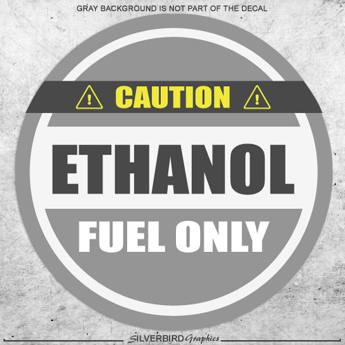 Ethanol fuel only sticker decal oil tank gas label vehicle vinyl diesel ...