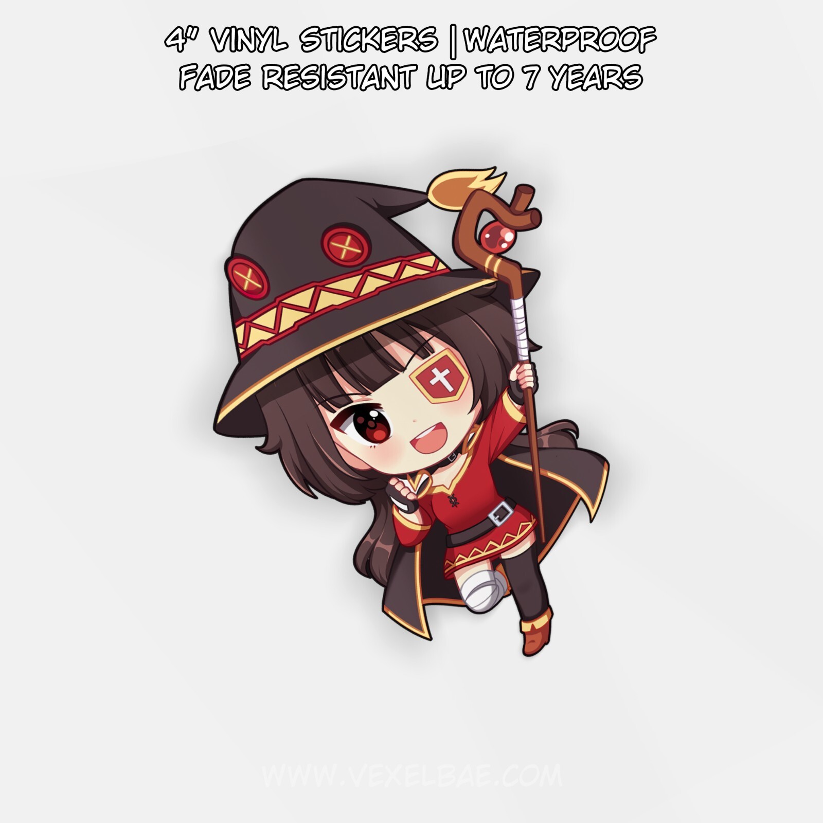 KonoSuba - Megumin Chibi | Cute Anime Sticker JDM Vinyl Window Decal | eBay