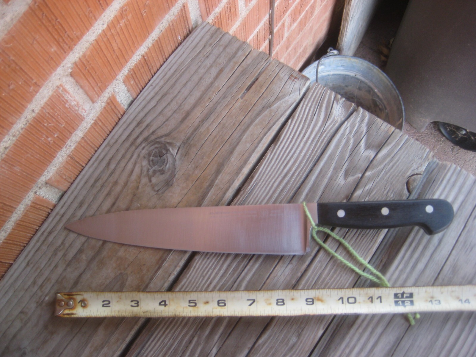 1970s Vintage 9" Blade ** ED. WUSTHOF *** Large Rostfrei Inox Chef ...