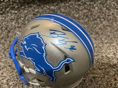 Detroit Lions Mini Helmet Brian Branch Autograph | eBay