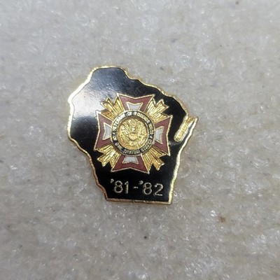 VFW Wisconsin Pin 1981-1982 Veterans Of Foreign Wars Vintage ...