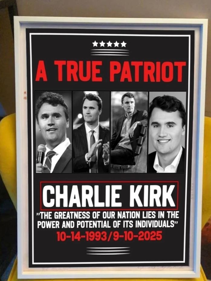 Charlie Kirk Memorial Poster True Patriot American Tribute Poster | eBay