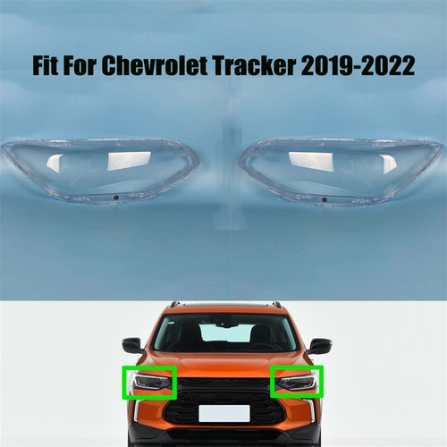 Headlight Headlamp Clear Lens Cover Pair For Chevrolet Tracker 2019 ...