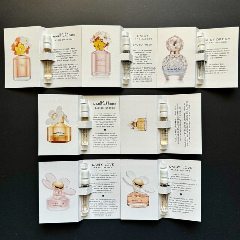 Marc Jacobs Perfume Collection Sample Spray Vial 17pc Set | eBay