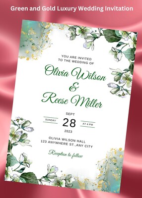 Luxury Wedding Invitation | Personalized Invitation | Digital ...