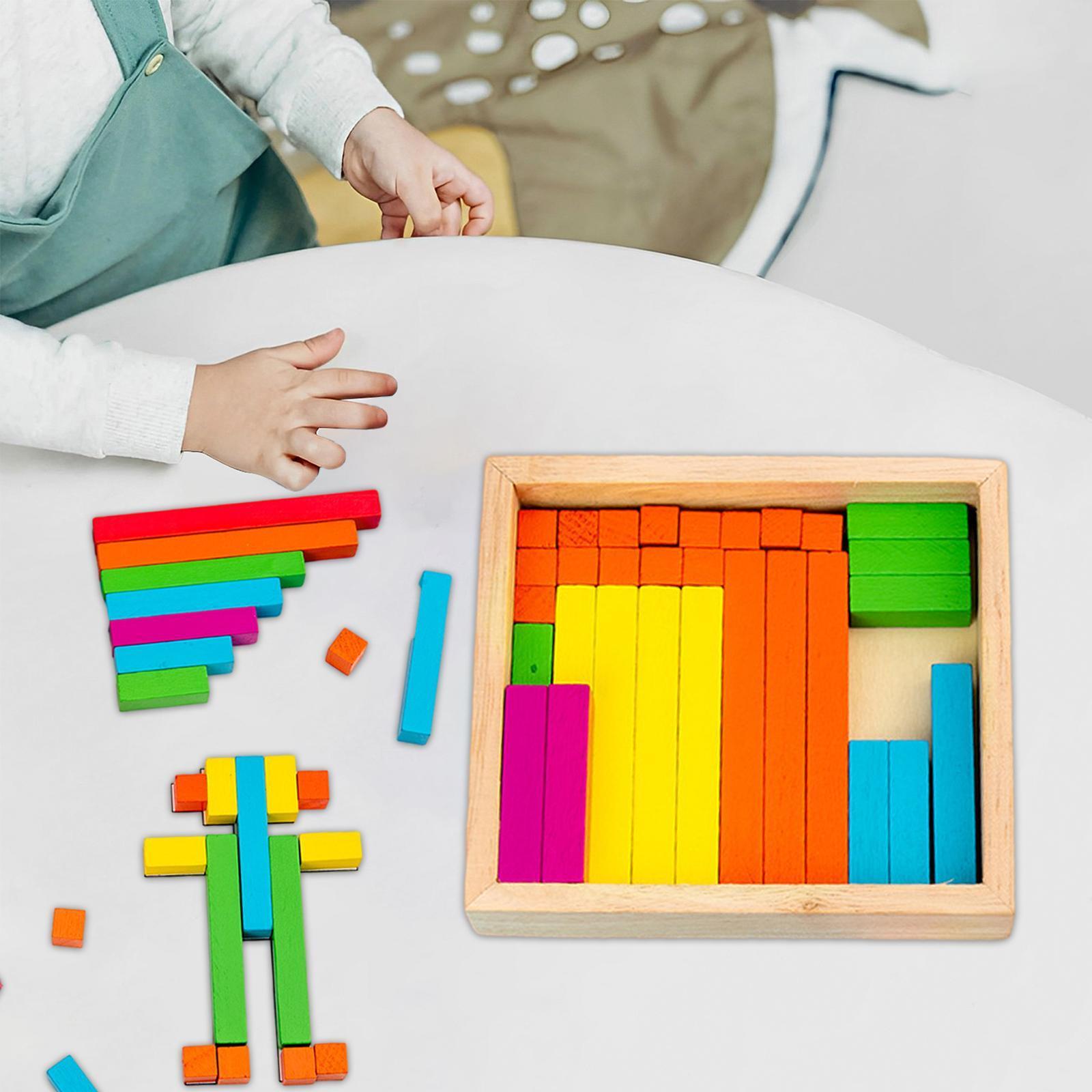 Small Numerical Rods Montessori Math Materials for Educational | eBay ...