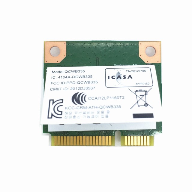 Atheros Ar9565 Qcwb335 Half Mini PCIe WiFi Wireless Bluetooth 4.0 Card ...